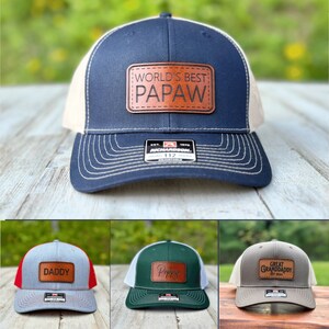 Custom Hat for Dad Gift for Fathers Day Gift for Poppy Trucker Hat for Papaw Richardson 112 ...