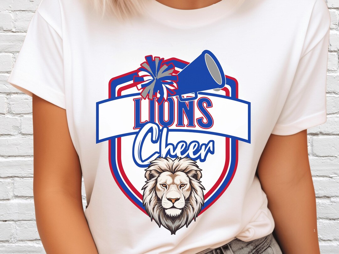Lions Cheer Mascot PNG: School Spirit Graphic (digital Download) - Etsy
