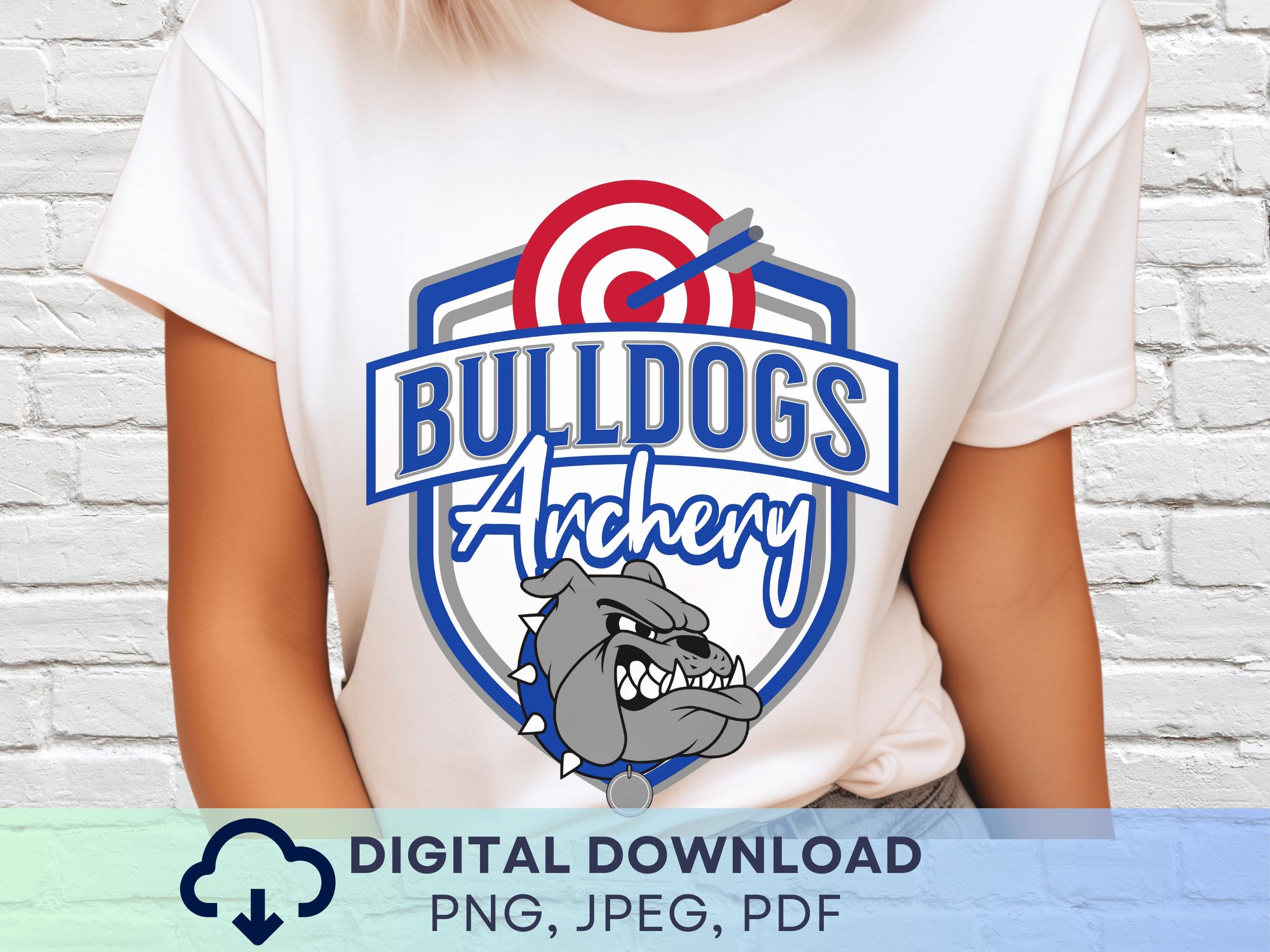 Digital Download Bulldogs Archery Mascot PNG, Bulldogs Mascot JPEG ...