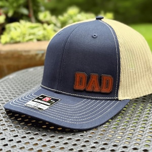 Custom Leather Patch Hat for Dad, Gift for Dad, for Dad, Patch for ...