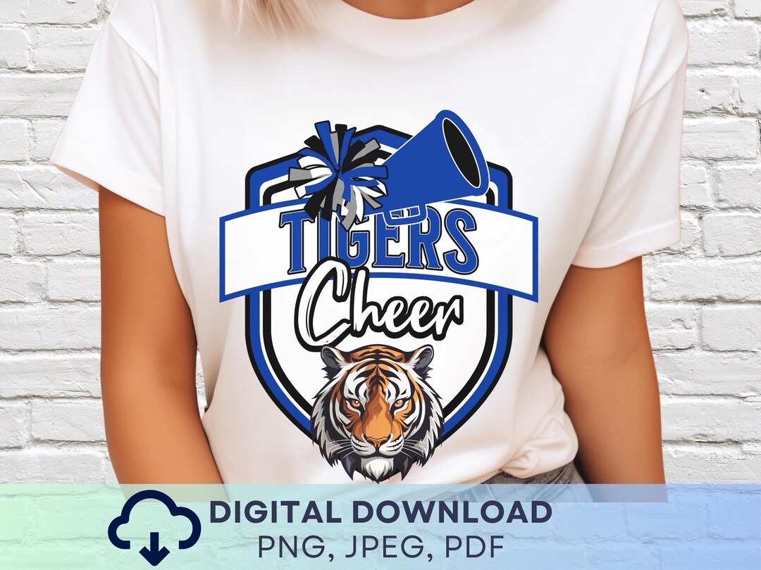 Digital Download Tigers Cheer Mascot PNG, Tigers Mascot JPEG, Favorite ...
