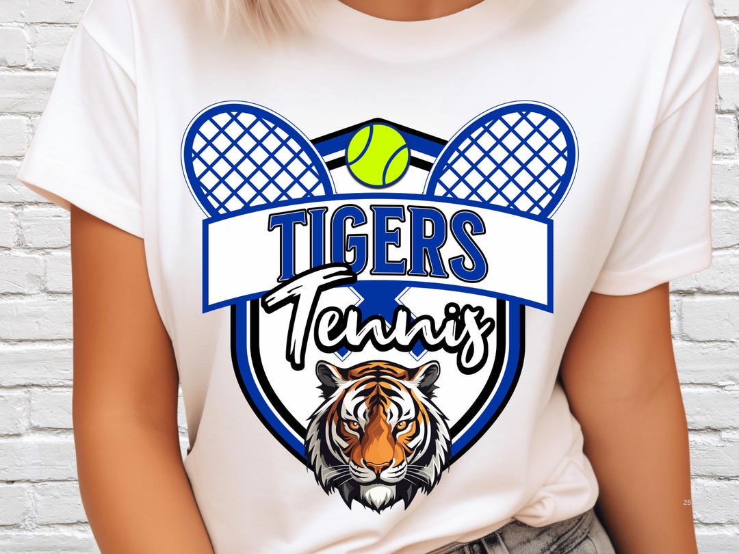 Digital Download Tigers Tennis Mascot PNG, Tigers Mascot JPEG, Favorite ...
