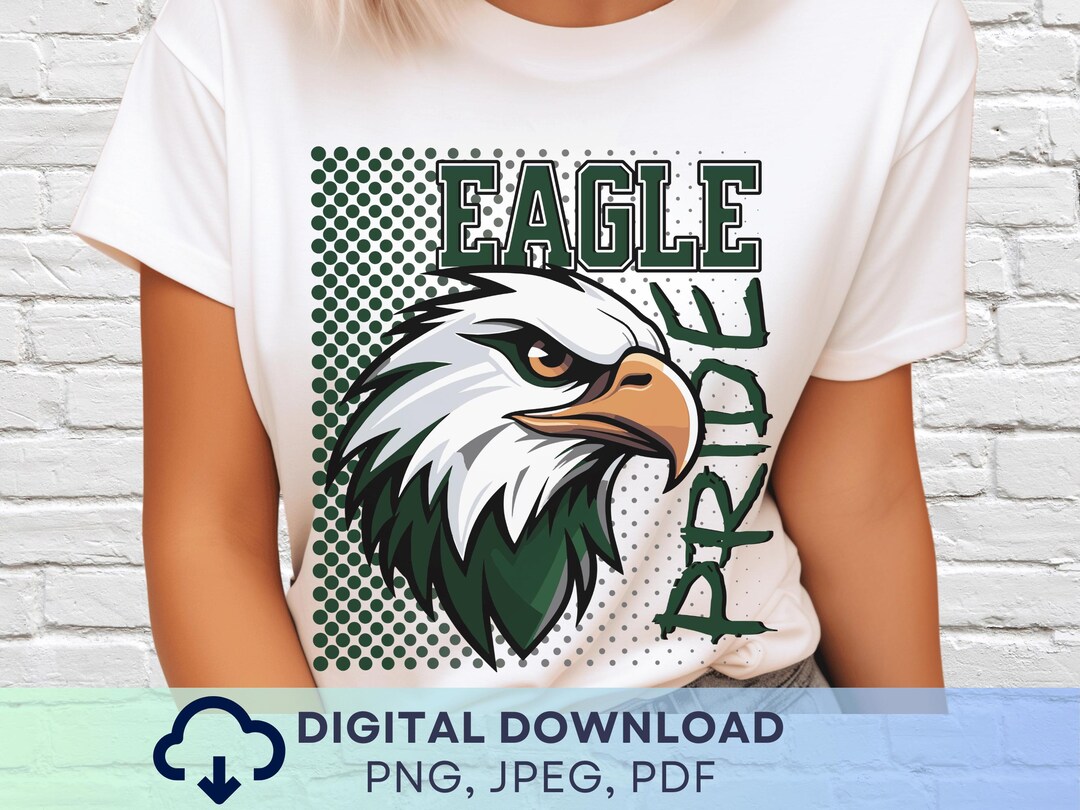 Digital Download Eagle Pride PNG, Eagles Mascot JPEG, Favorite Team ...
