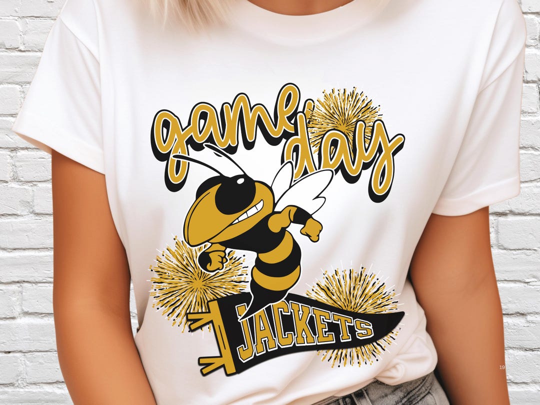 Yellow Jackets Game Day PNG: School Spirit Graphic (digital Download ...