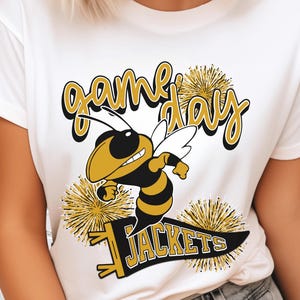 Yellow Jackets Game Day PNG: School Spirit Graphic (digital Download ...