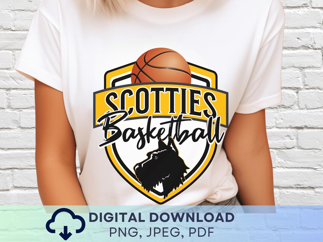 Digital Download Scotties Basketball PNG, Scotties Mascot JPEG ...