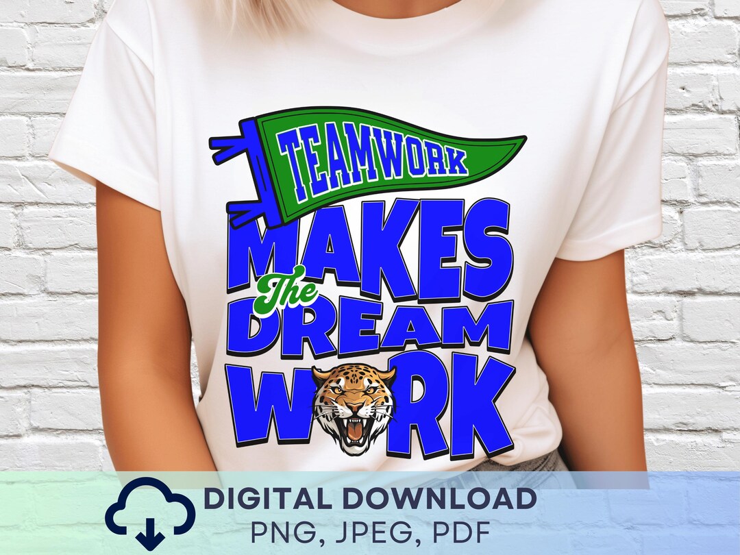 Digital Download Jaguars PNG, Jaguars Mascot Teamwork Makes the Dream ...