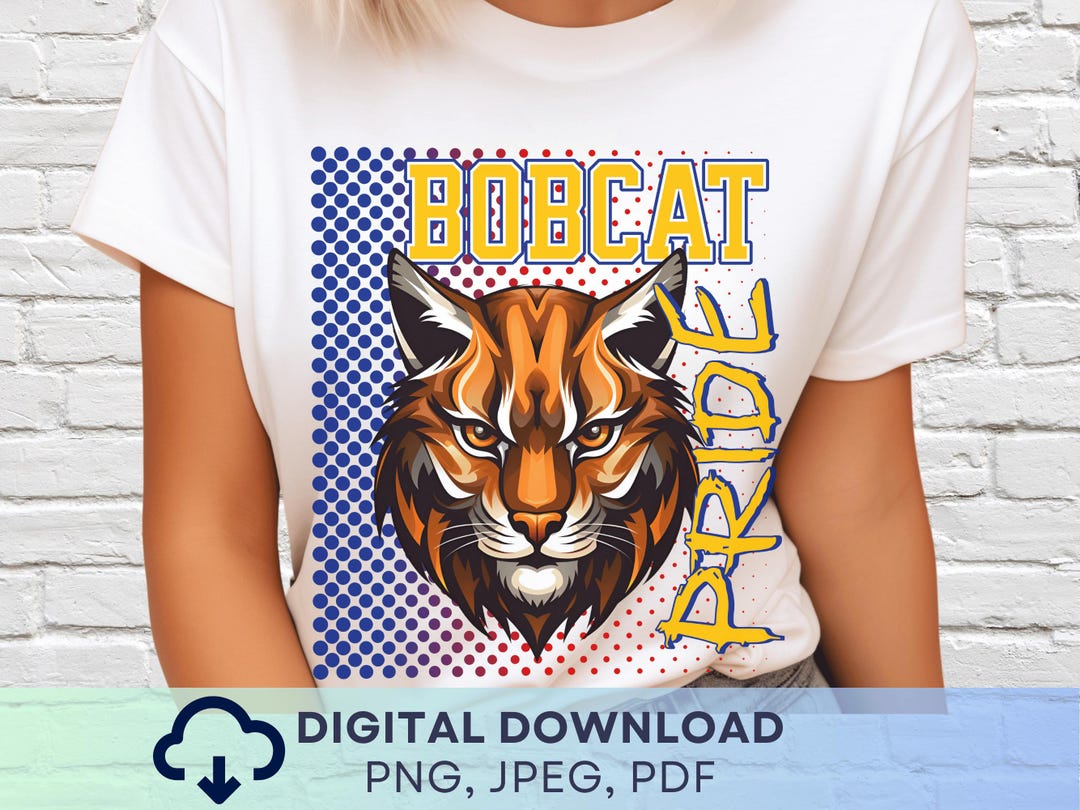 Digital Download Bobcat Pride PNG, Bobcats Mascot JPEG, Favorite Team ...