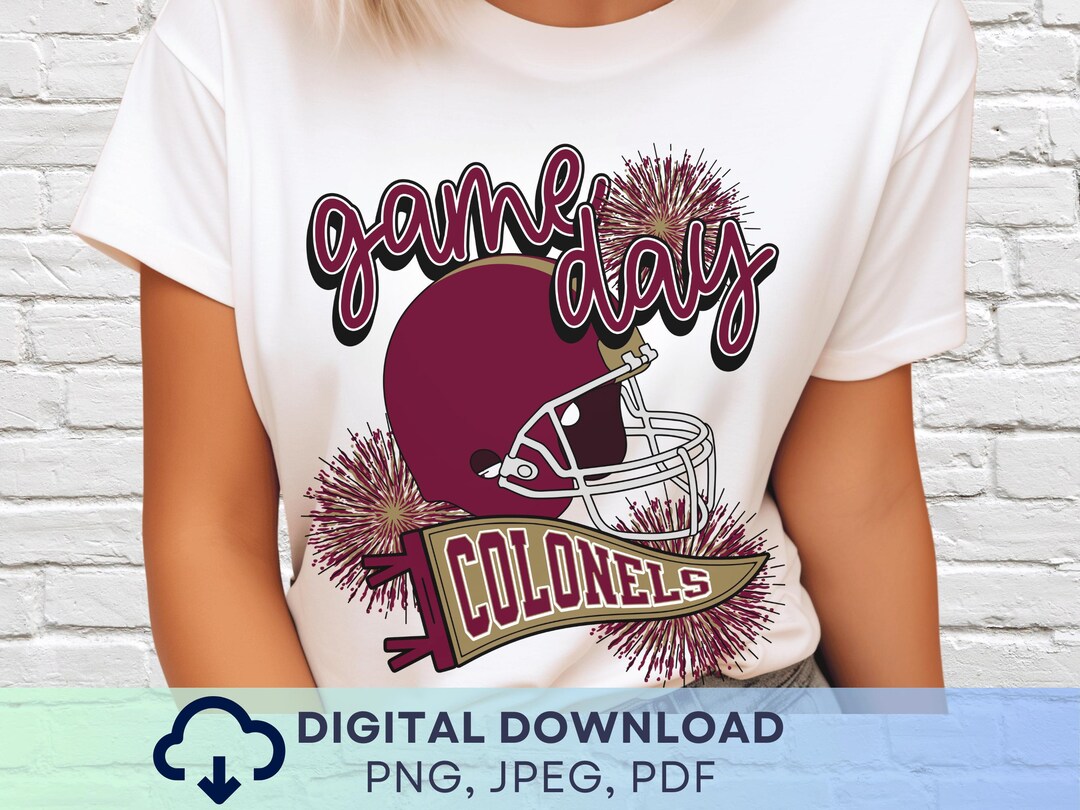 Digital Download Game Day Colonels PNG, Colonels Mascot JPEG, Favorite ...