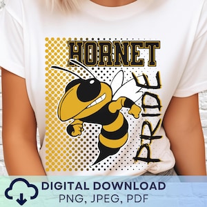 Digital Download Hornet Pride PNG, Hornets Mascot JPEG, Favorite Team ...