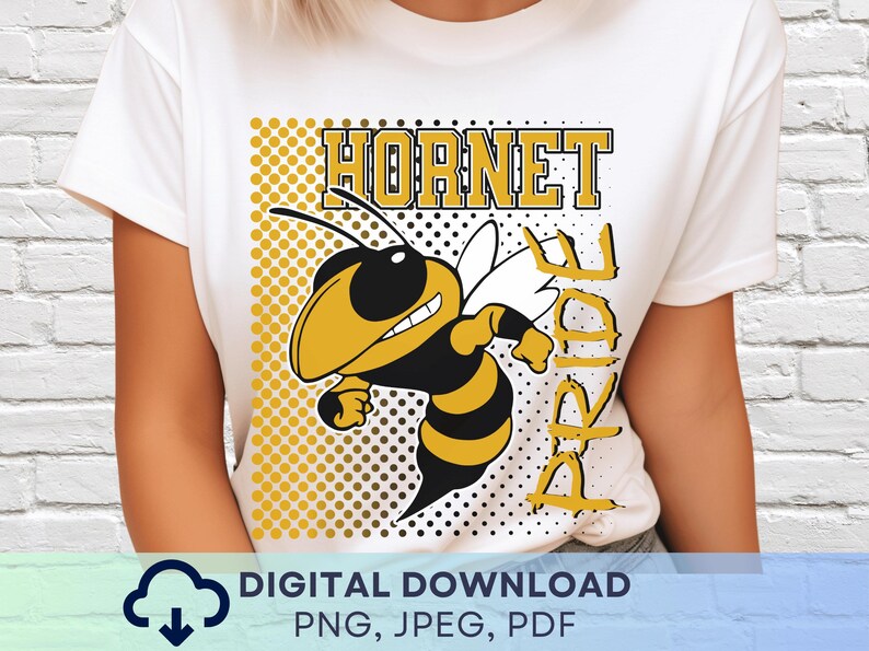 Digital Download Hornet Pride PNG, Hornets Mascot JPEG, Favorite Team ...