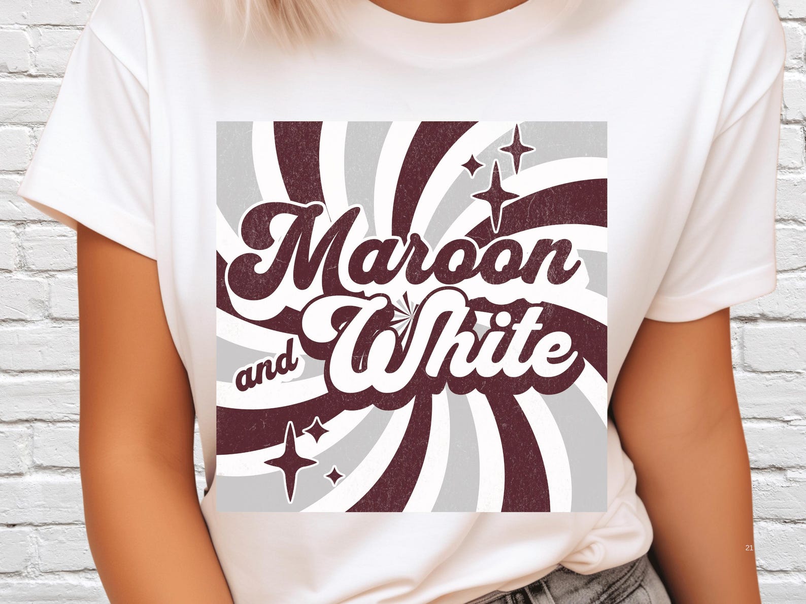 Digital Download Maroon and White Spirit PNG, Mascot JPEG, Favorite ...