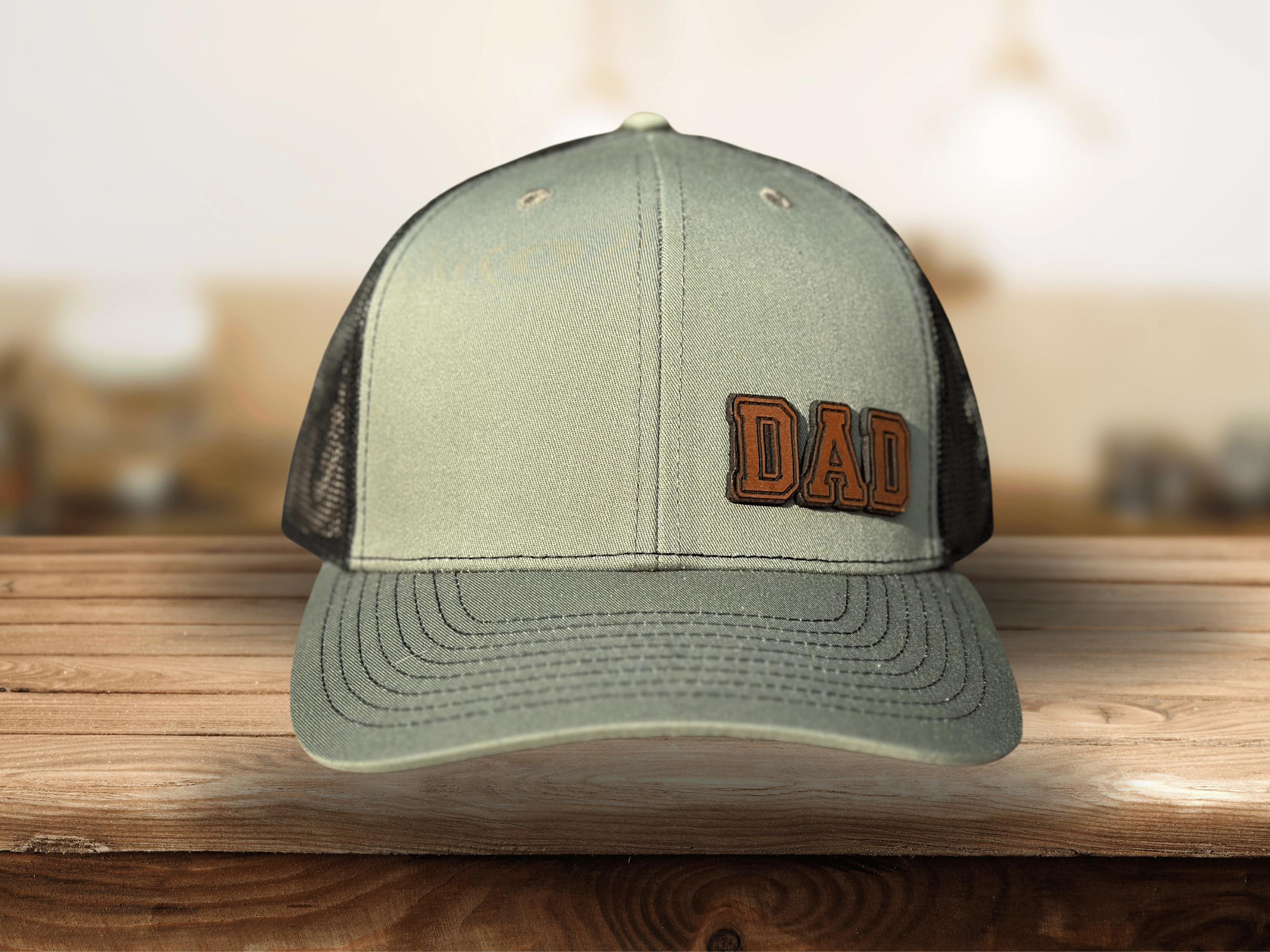 Custom Leather Patch Hat for Dad, Gift for Dad, for Dad, Patch for ...