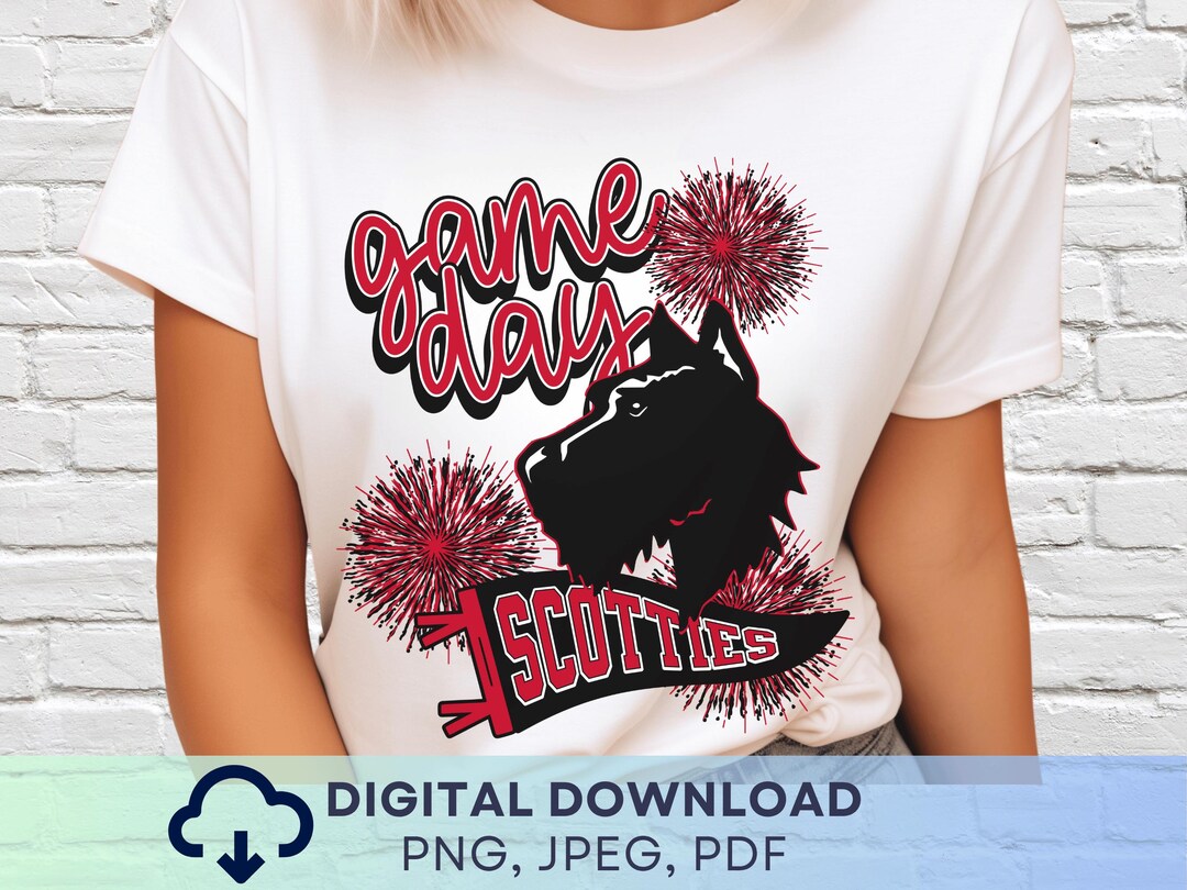 Scotties Mascot PNG: School Spirit Game Day Graphic (digital Download ...