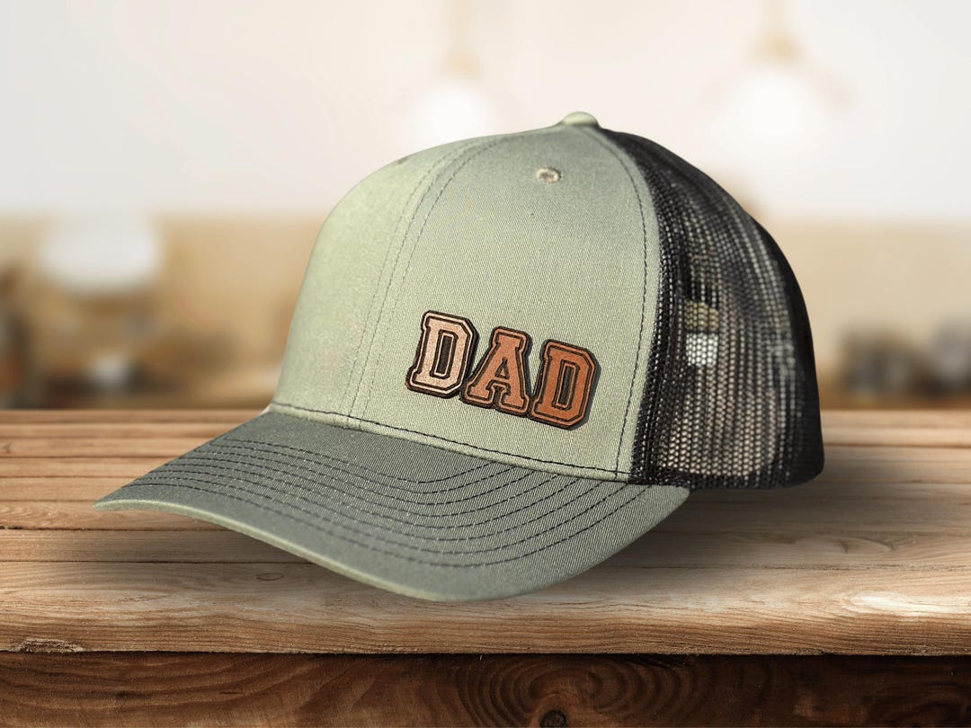Custom Leather Patch Hat for Dad, Gift for Dad, for Dad, Patch for ...