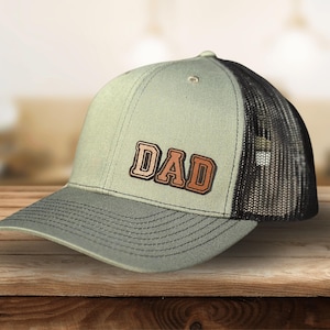 Custom Leather Patch Hat for Dad, Gift for Dad, for Dad, Patch for ...
