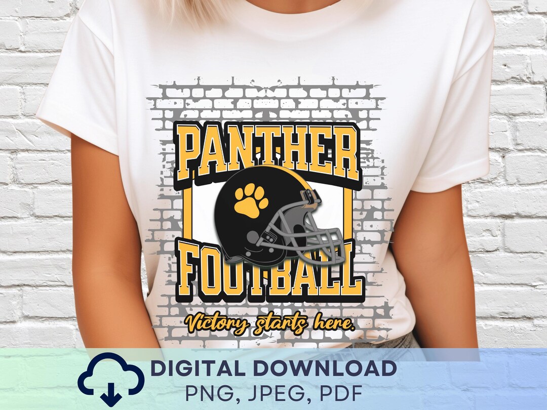 Digital Download Panthers Football PNG, Panthers Mascot School Spirit ...