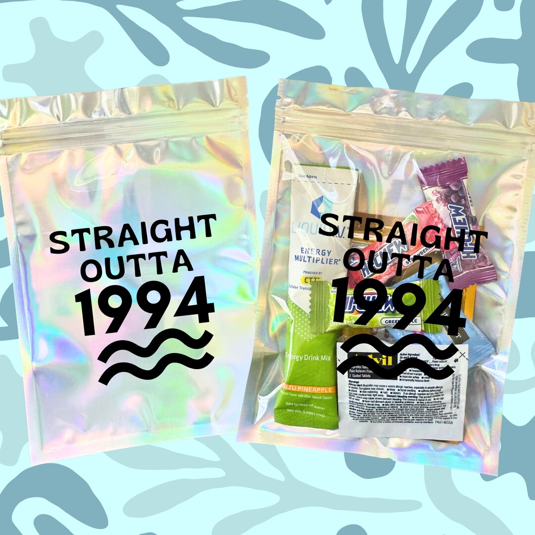 30th Birthday Hangover Kit, Dirty Thirty Survival Kits, Birthday ...