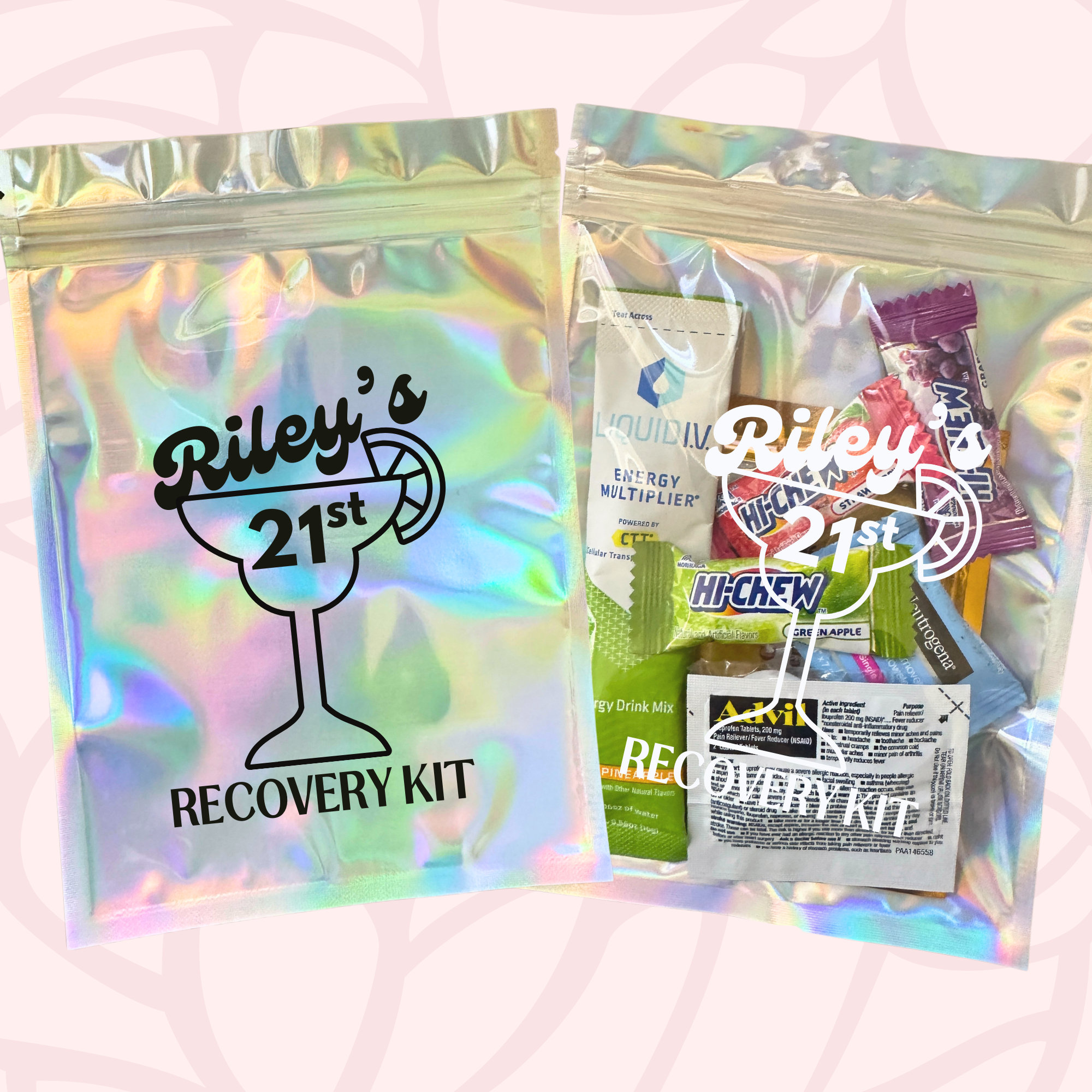 21st Birthday Hangover Kit, Survival Kits, Birthday Personalized, Party ...