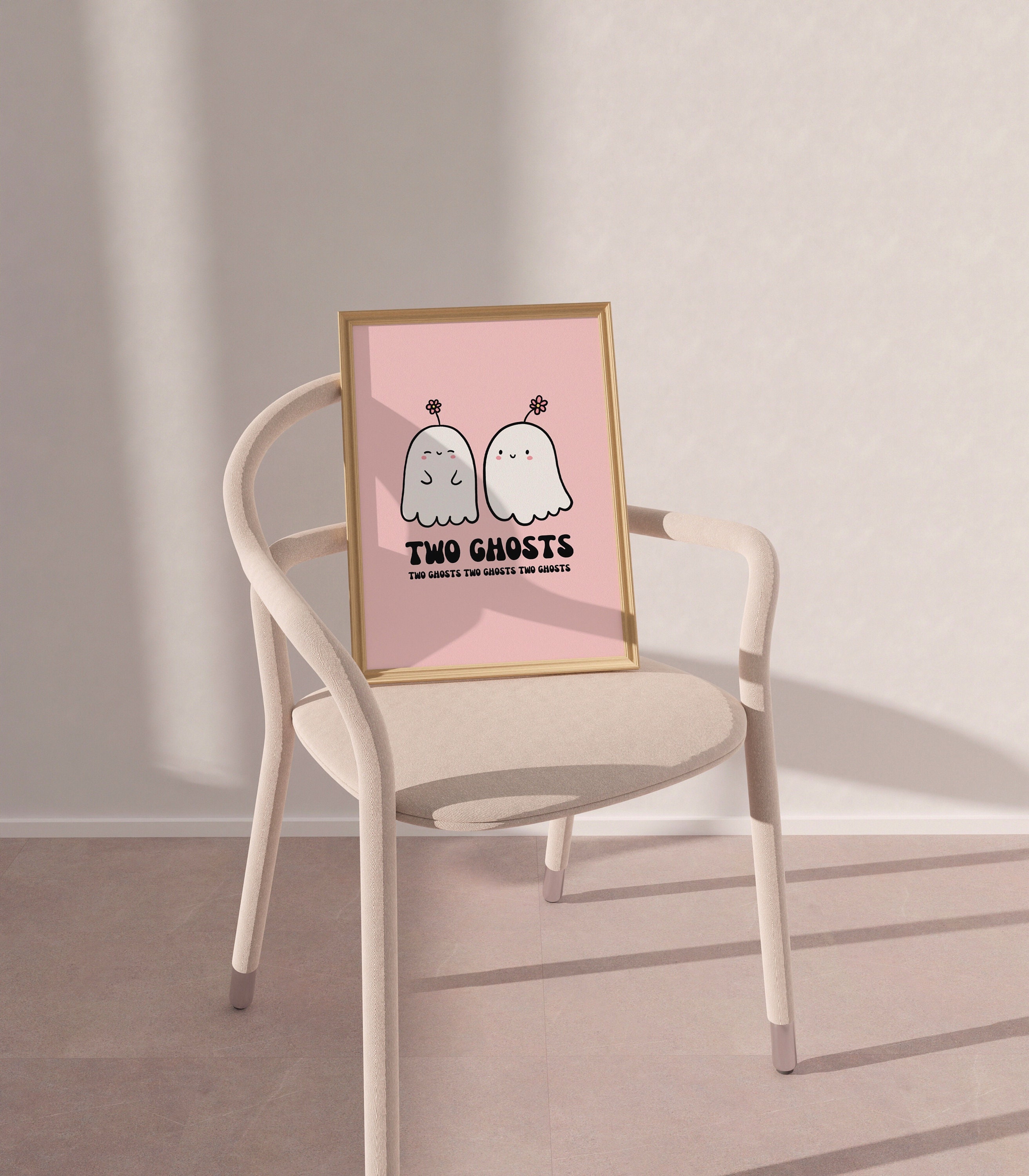 Two Ghosts Print, Digital Download Print, Trendy Room Decor, Y2k ...