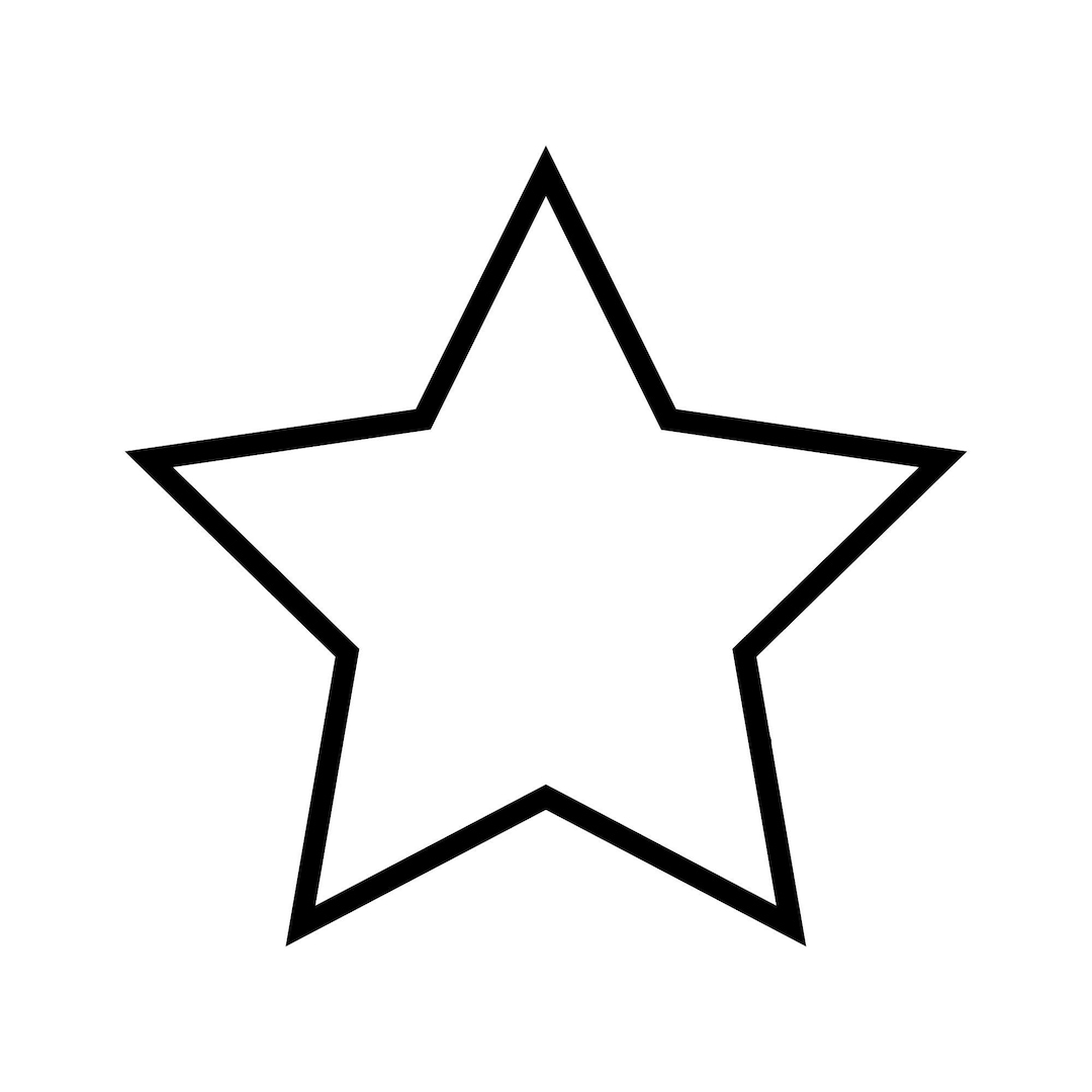 Star Outline Vector Files: SVG, PNG, PDF (digital Download) - Etsy