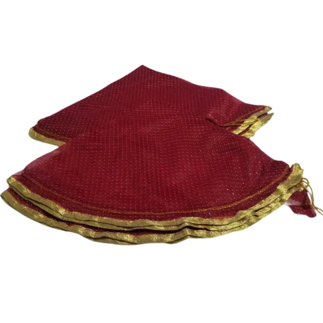 Maroon Wedding Lap Cover Set: Indian Shagun Ceremony Accessories Set - Etsy