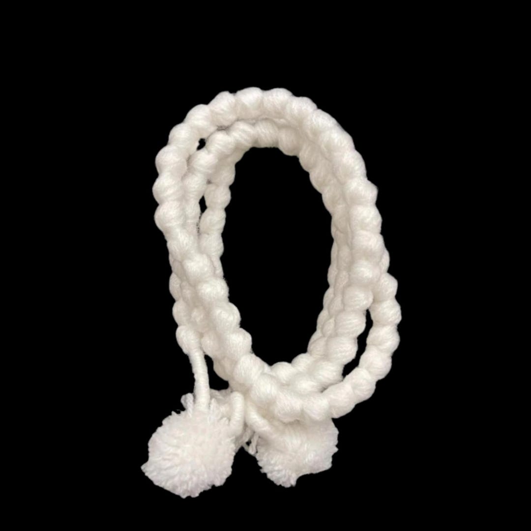 White Cotton Prayer Mala: 108 Beads Simran, Sikh Meditation - Etsy