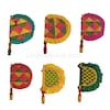 Handmade Velvet Handfan With Wooden Handle Traditional Pakhi/pankhi for ...