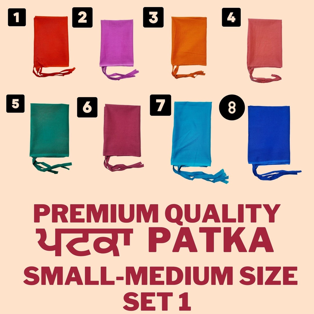 Premium Quality Sikh Patka With 4 Tanniyas Small-medium Size - Etsy