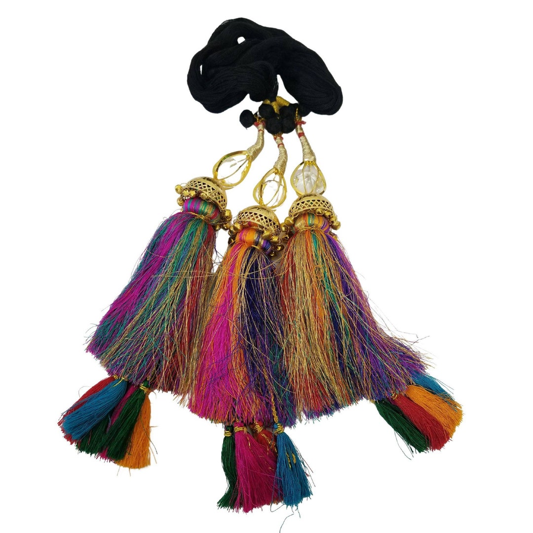 Multi Colour Punjabi /ladoo/mirror/gotta Patti Parandhi/paranda/braided ...