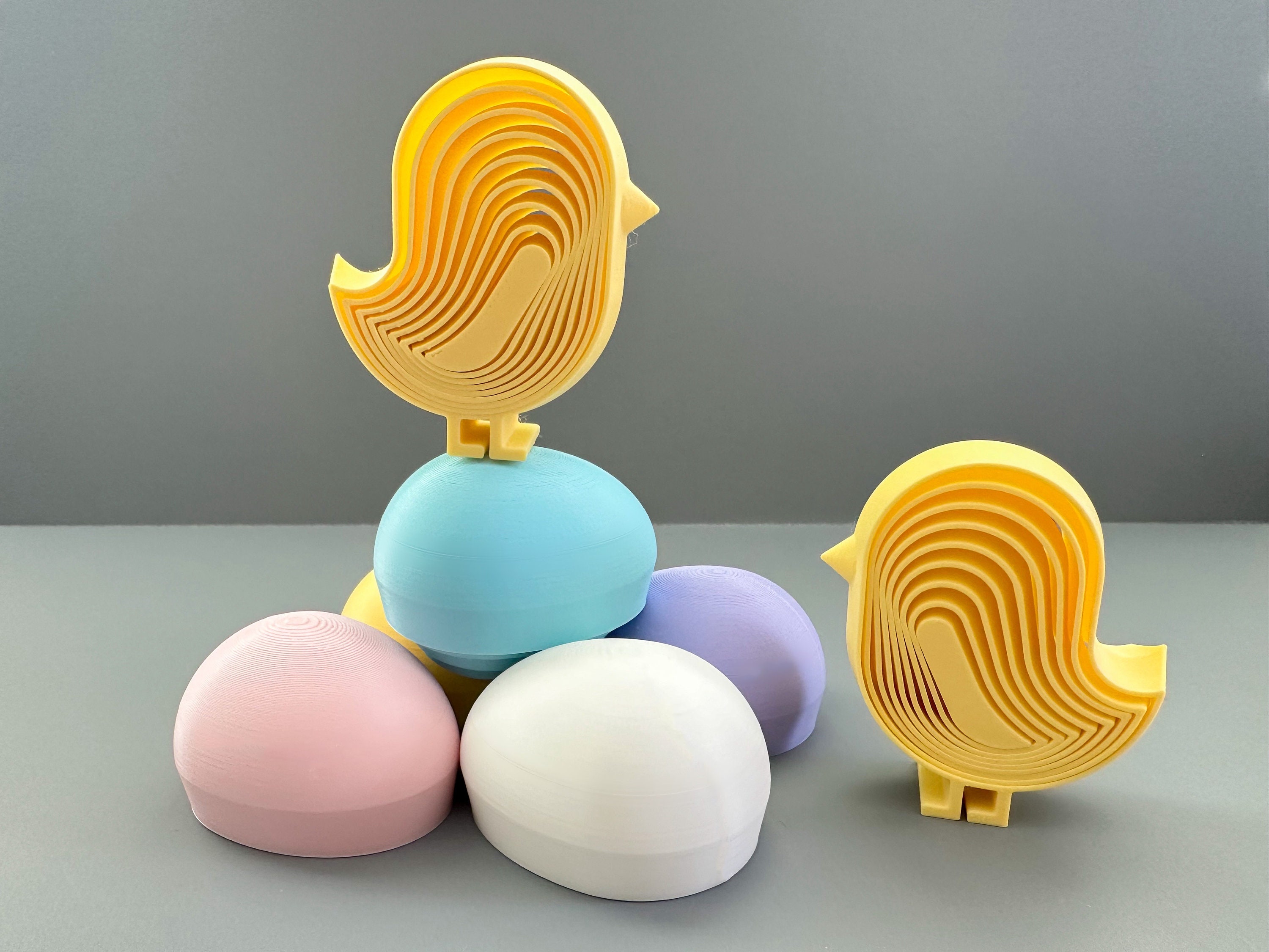 Baby Chick and Easter Egg Layered Fidgets - STL Files for 3D Printing ...