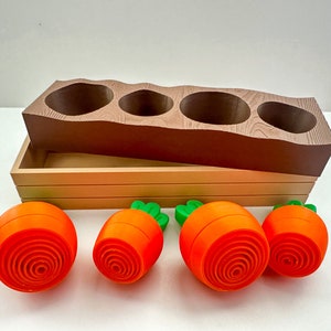 Carrot Garden Layered Fidget Toy - STL File for 3D Printing - Etsy