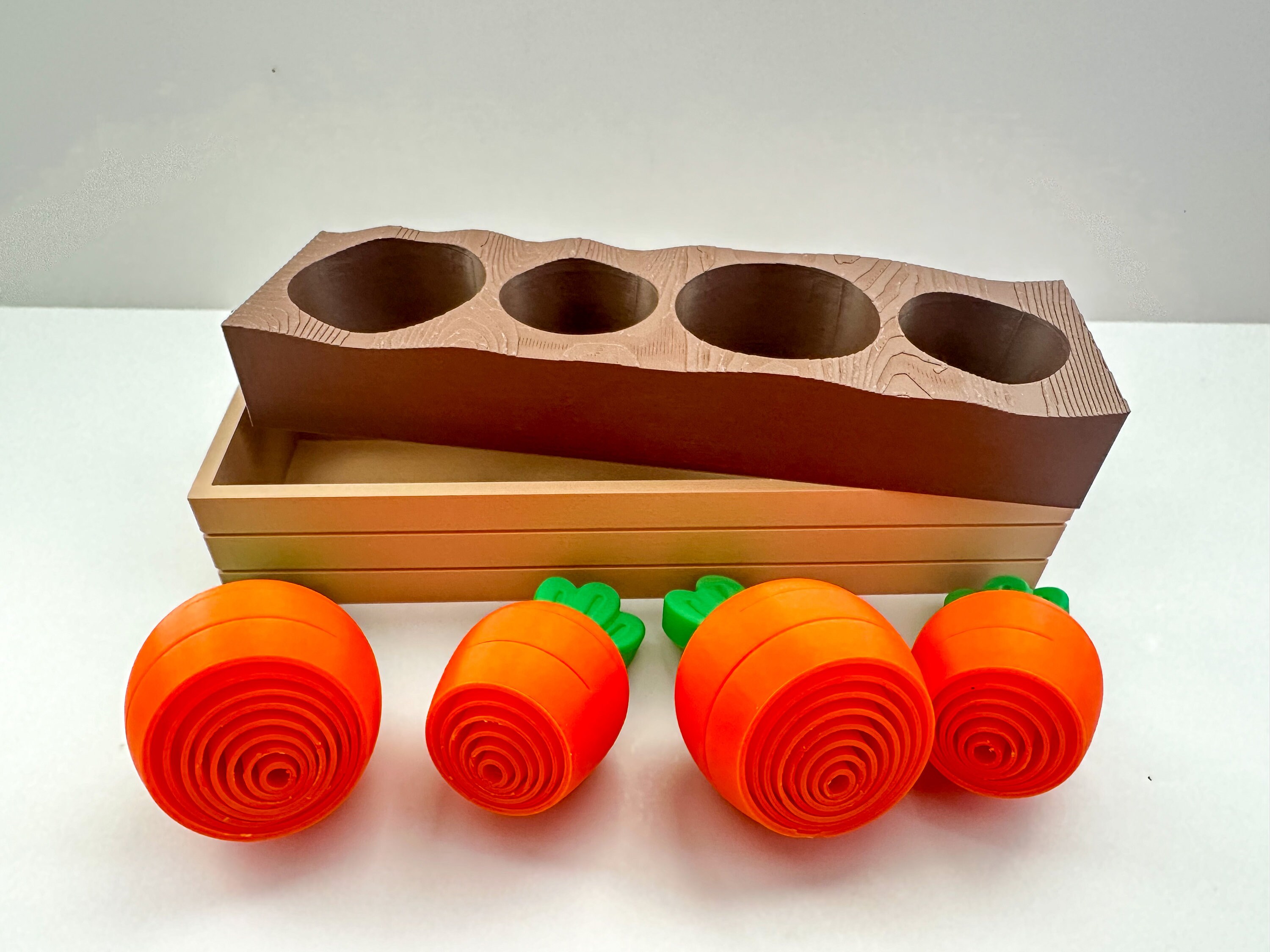 Carrot Garden Layered Fidget Toy - STL File for 3D Printing - Etsy