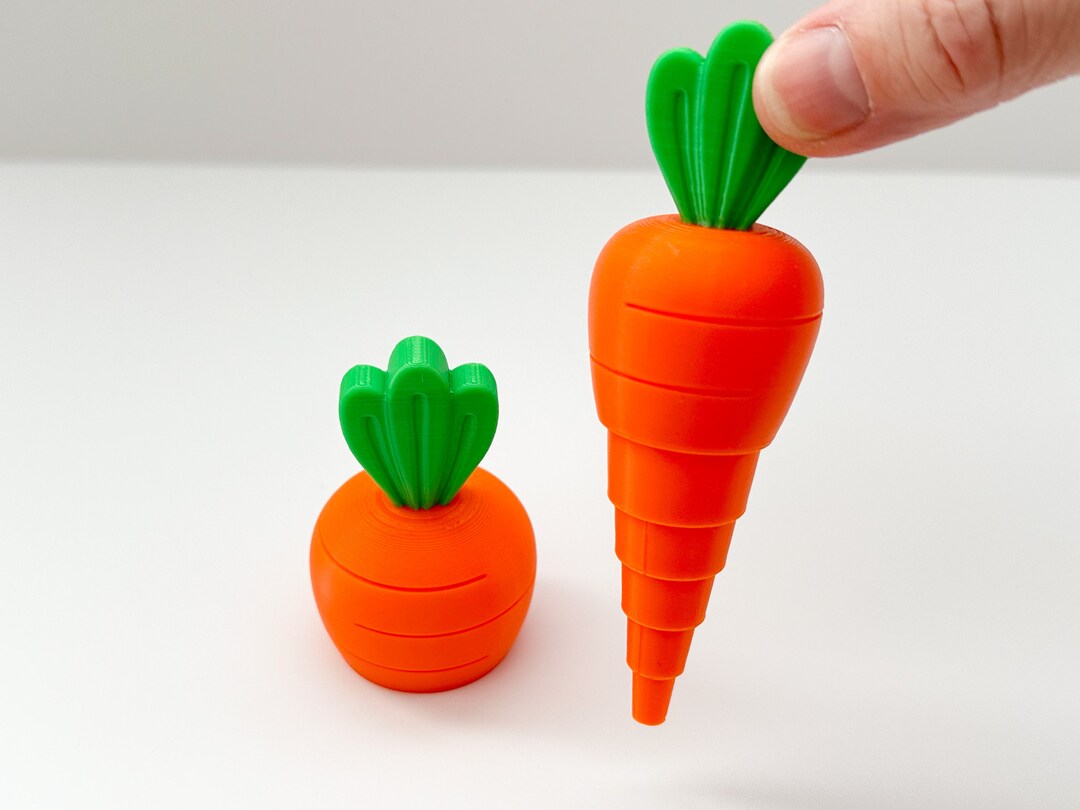 Collapsible & Expanding Carrots 2 Sizes STL Files for 3D Printing - Etsy
