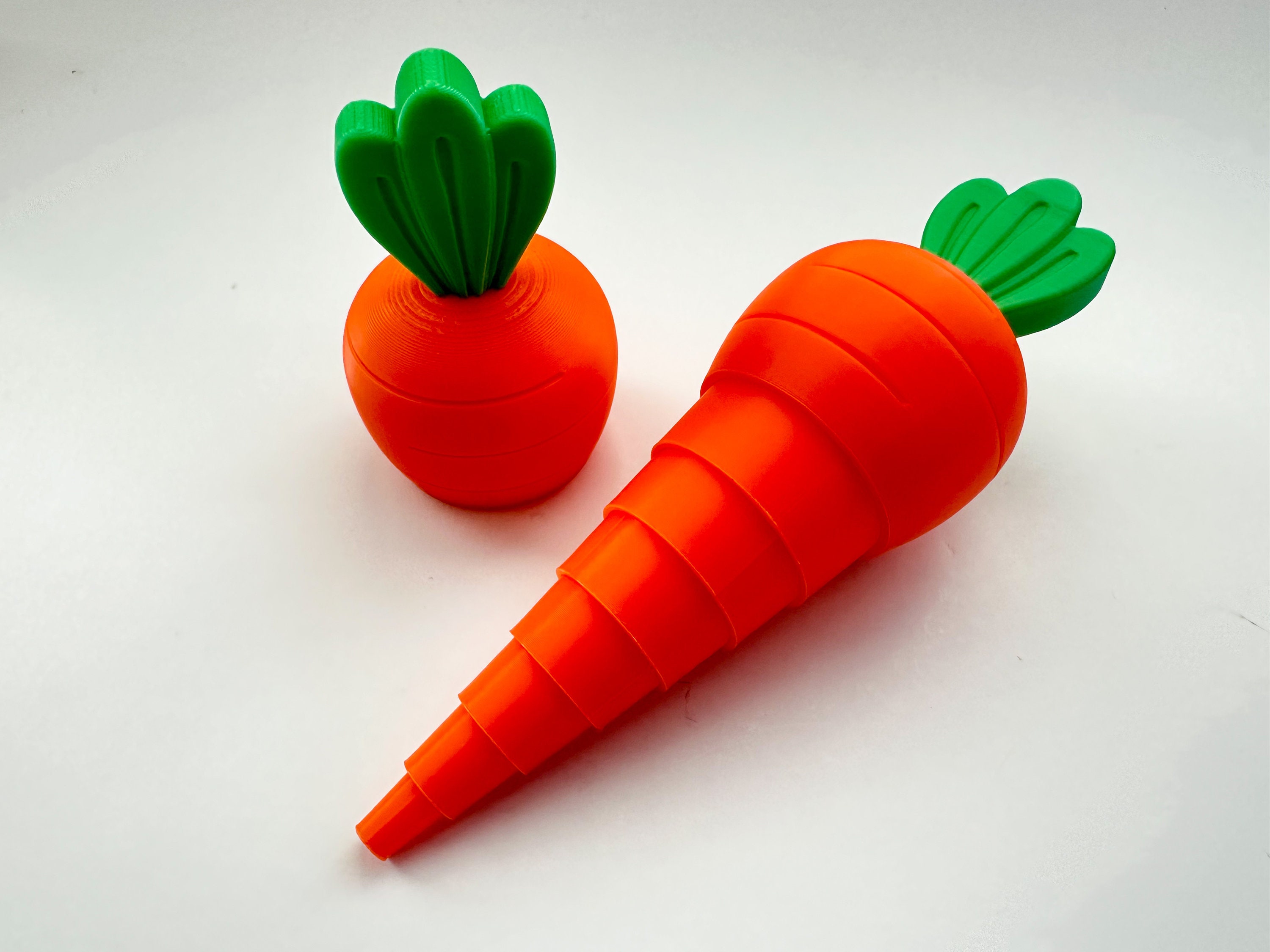 Collapsible & Expanding Carrots 2 Sizes STL Files for 3D Printing - Etsy
