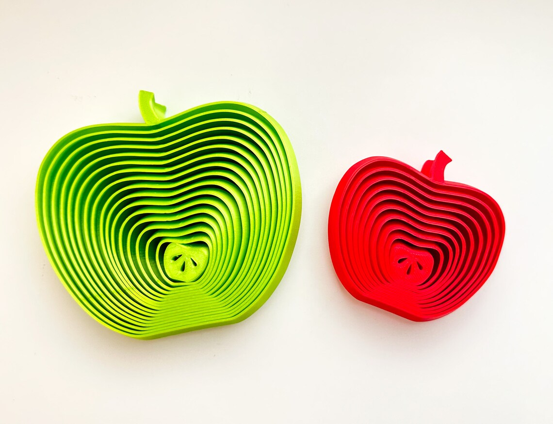 Apple Layered Fidget Toy small and Large STL Files for 3D Printing - Etsy