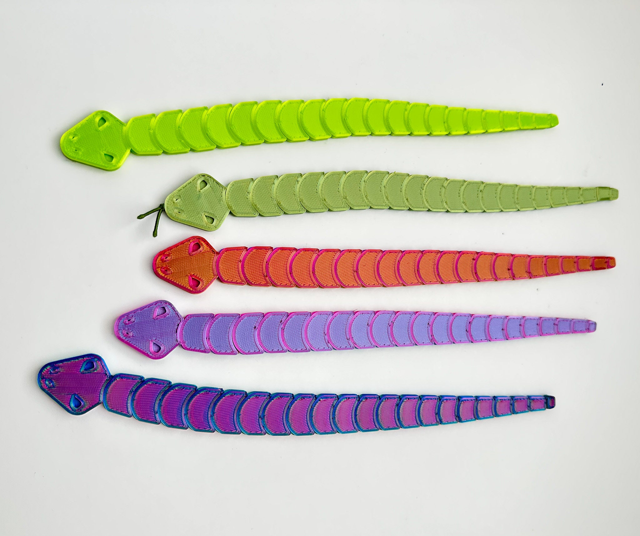 Stretchy Snake STL File for 3D Printing - Etsy