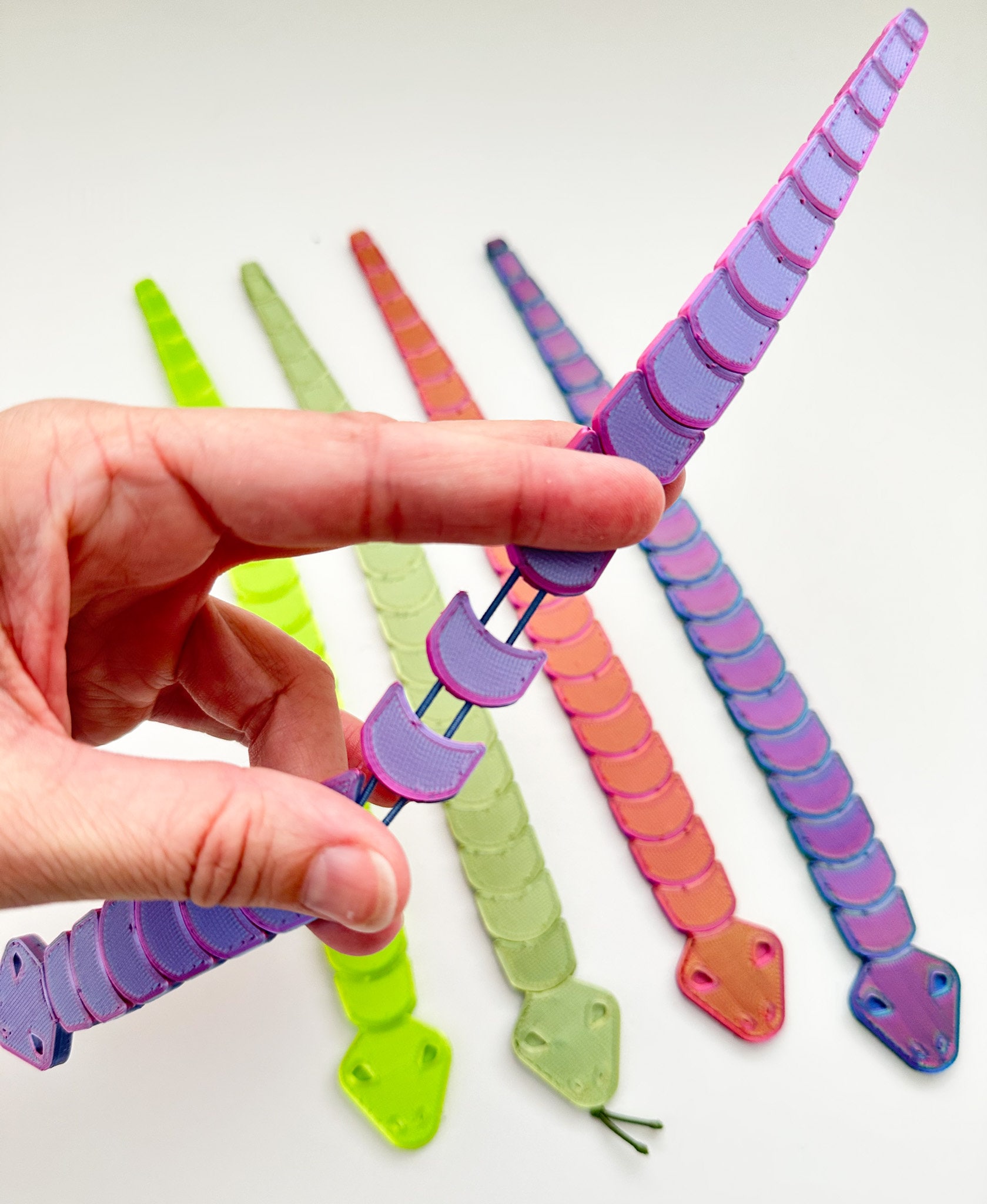 Stretchy Snake STL File for 3D Printing - Etsy