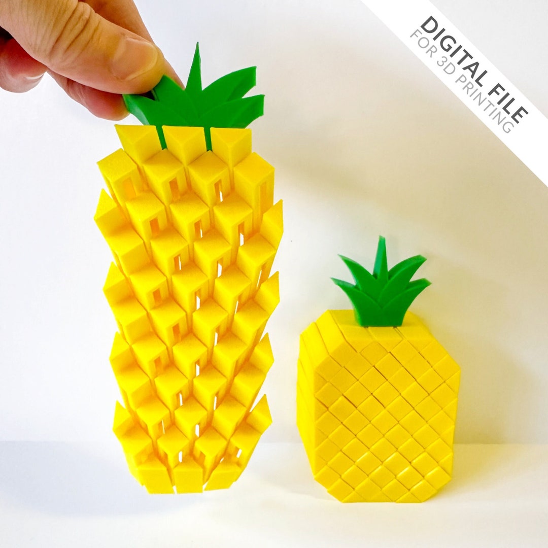 Pixel Pineapple Fidget - STL Files for 3D Printing - Etsy