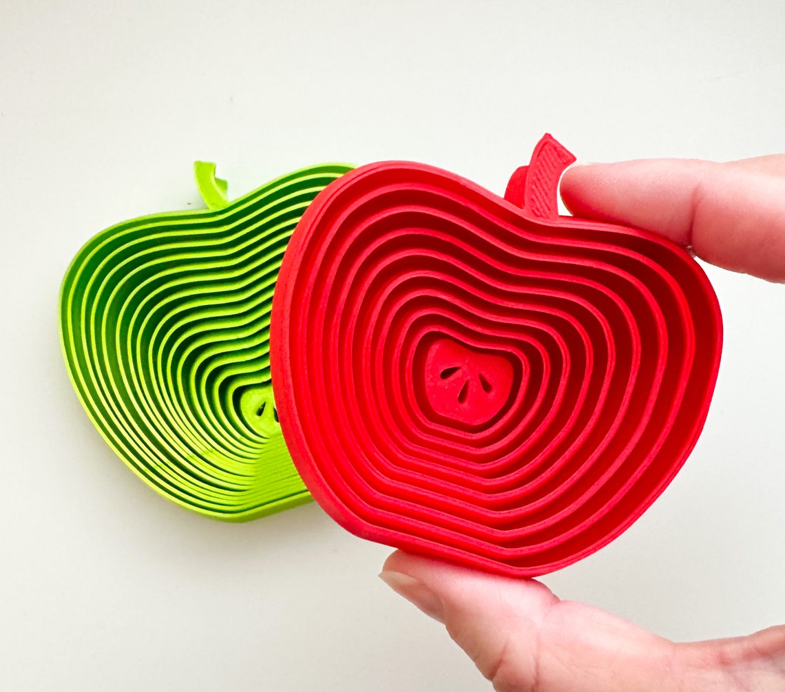 Apple Layered Fidget Toy small and Large STL Files for 3D Printing - Etsy