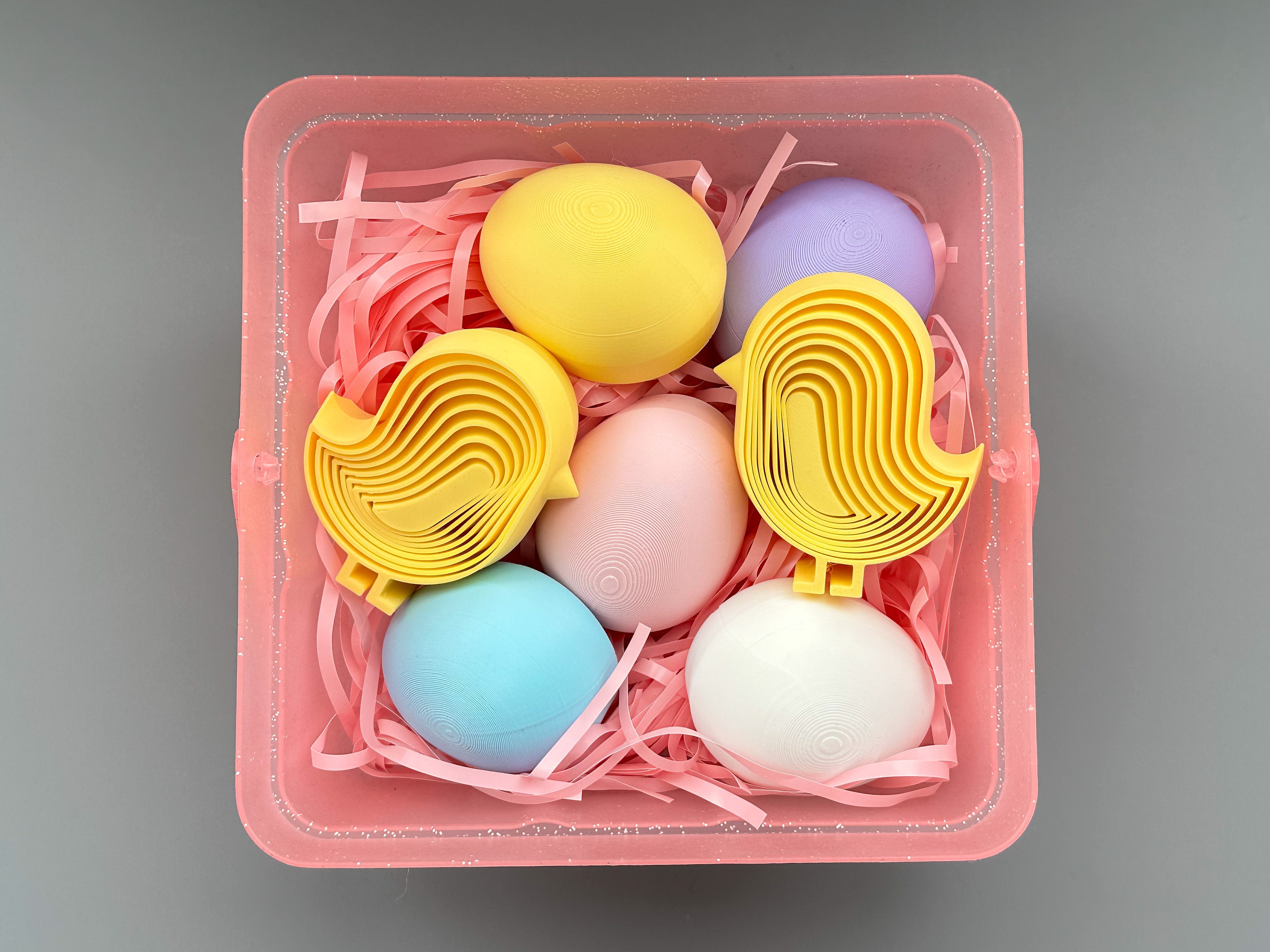 Baby Chick and Easter Egg Layered Fidgets - STL Files for 3D Printing ...
