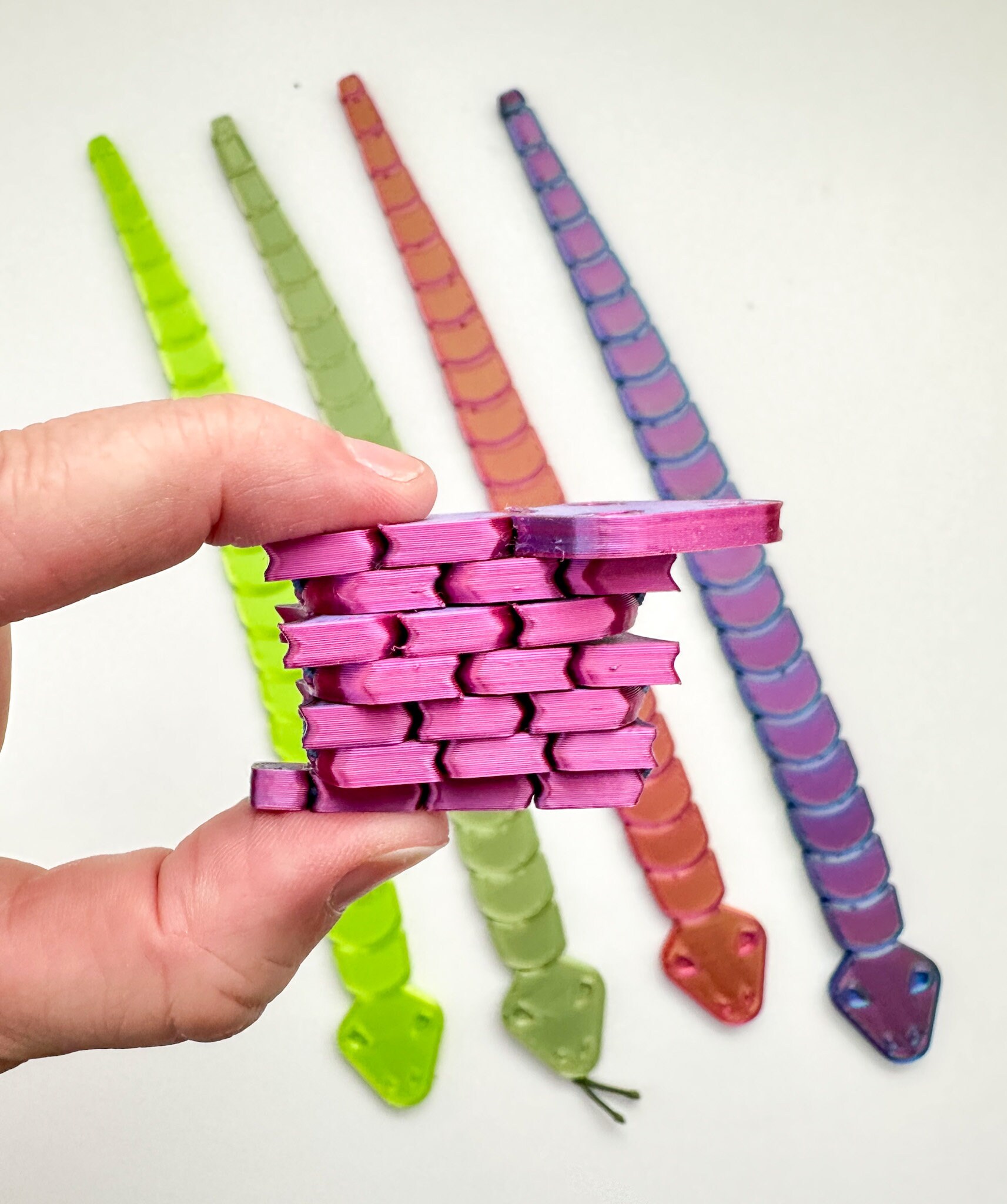 Stretchy Snake STL File for 3D Printing - Etsy
