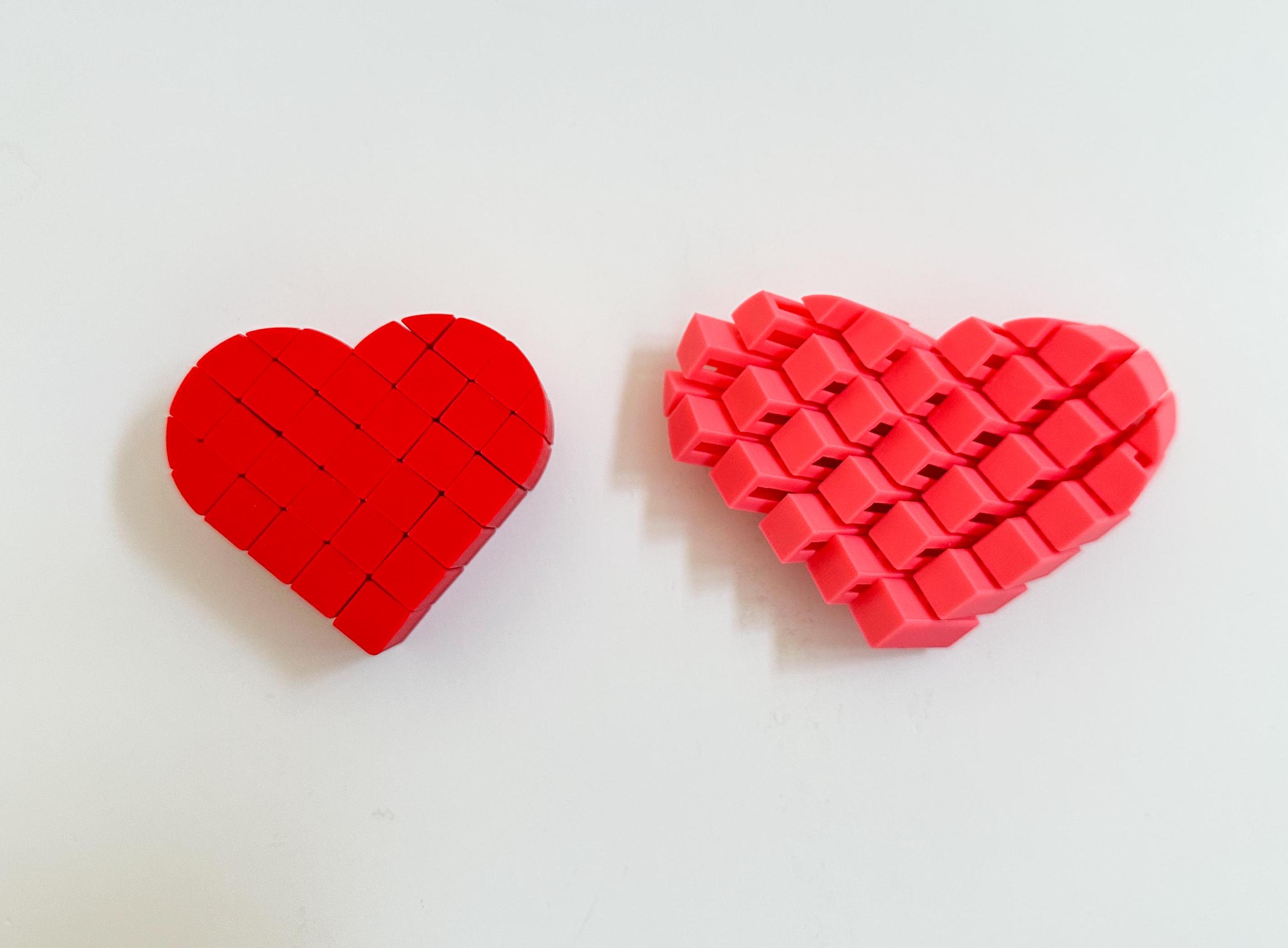 Heart Pixel Fidget - STL File for 3D Printing - Etsy