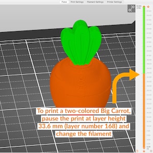 Collapsible (& Expanding) Carrots (2 Sizes) - STL Files for 3D Printing ...