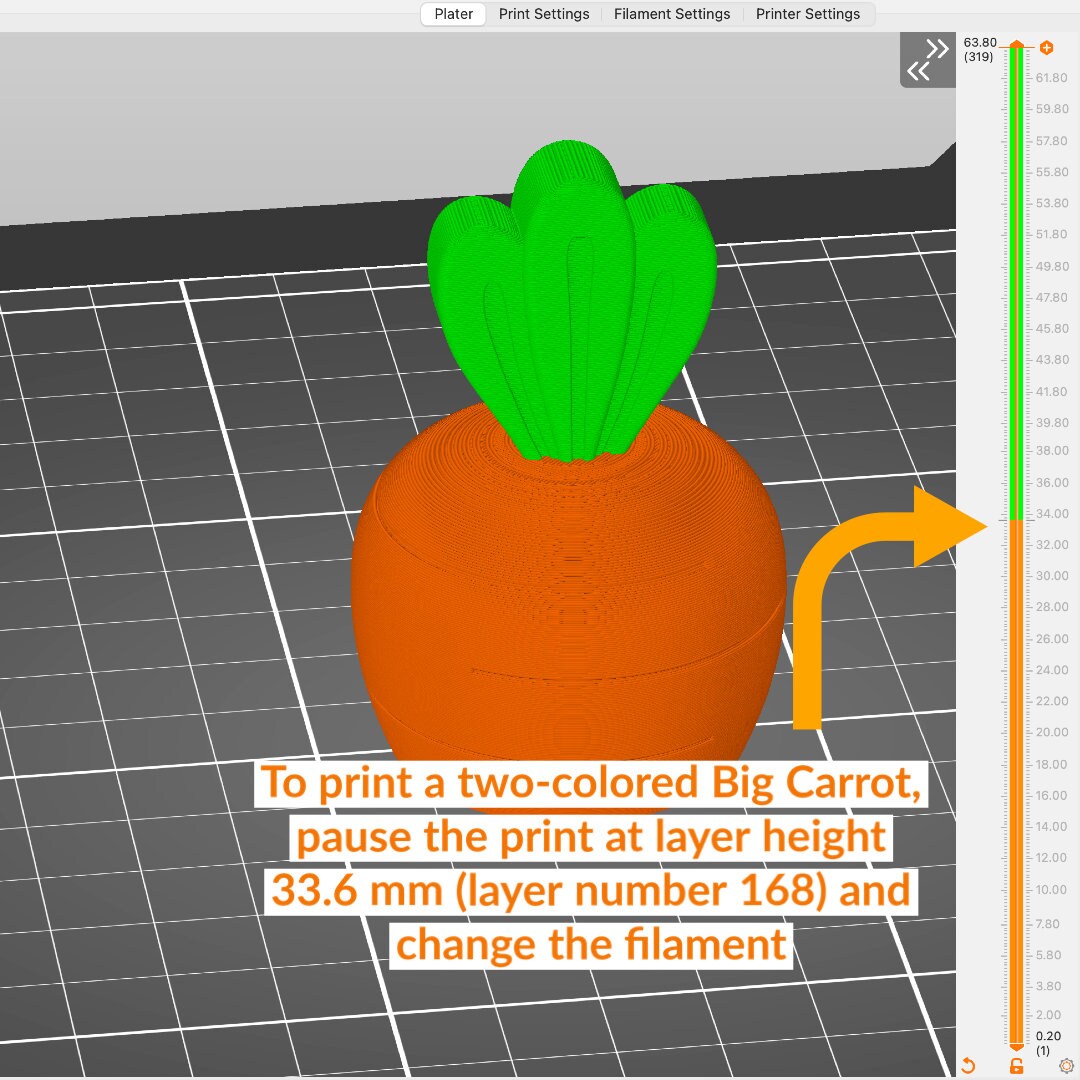 Collapsible & Expanding Carrots 2 Sizes STL Files for 3D Printing - Etsy