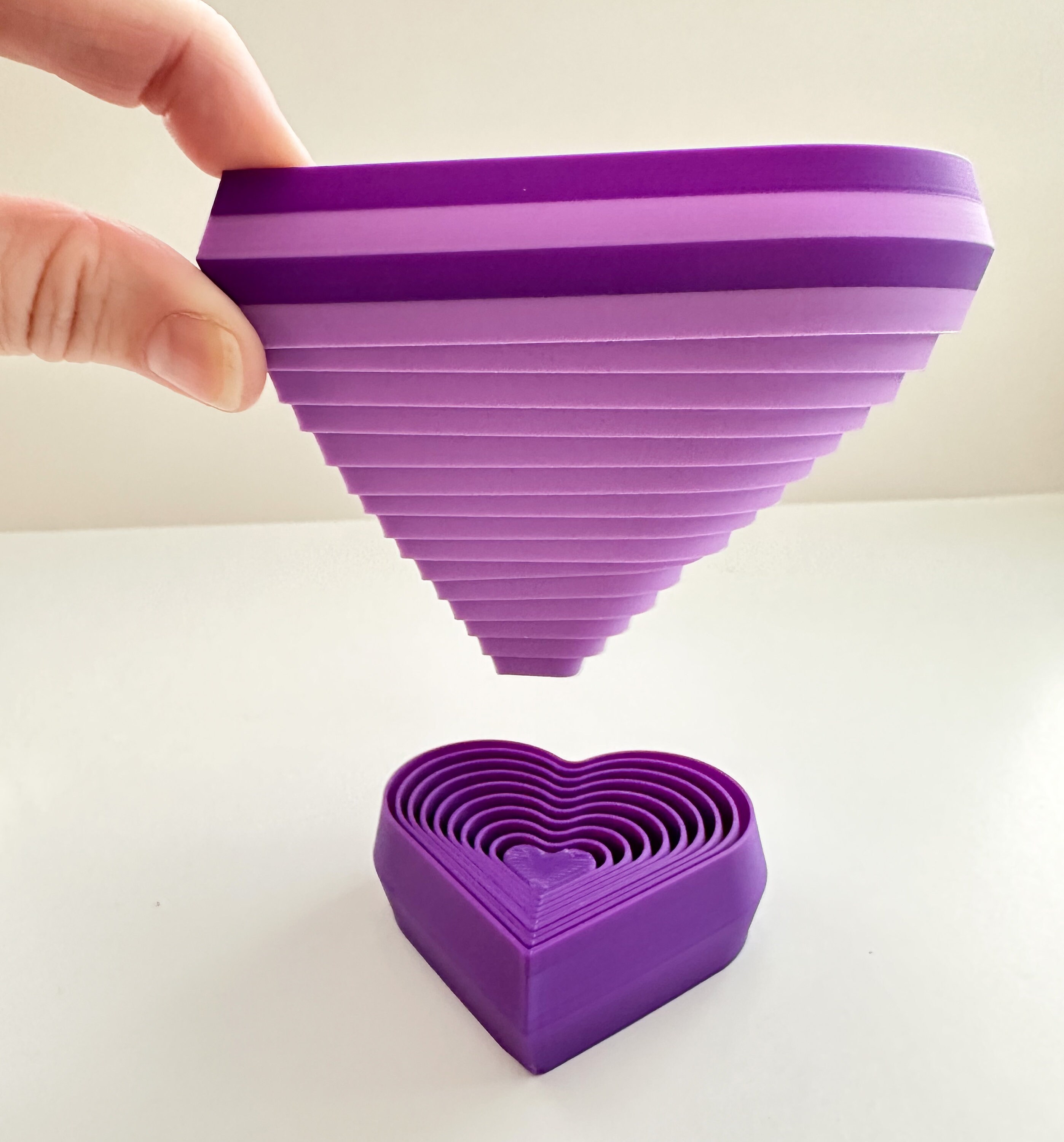 Heart Layered Fidget Toy (2 Sizes) - STL Files for 3D Printing - Etsy ...