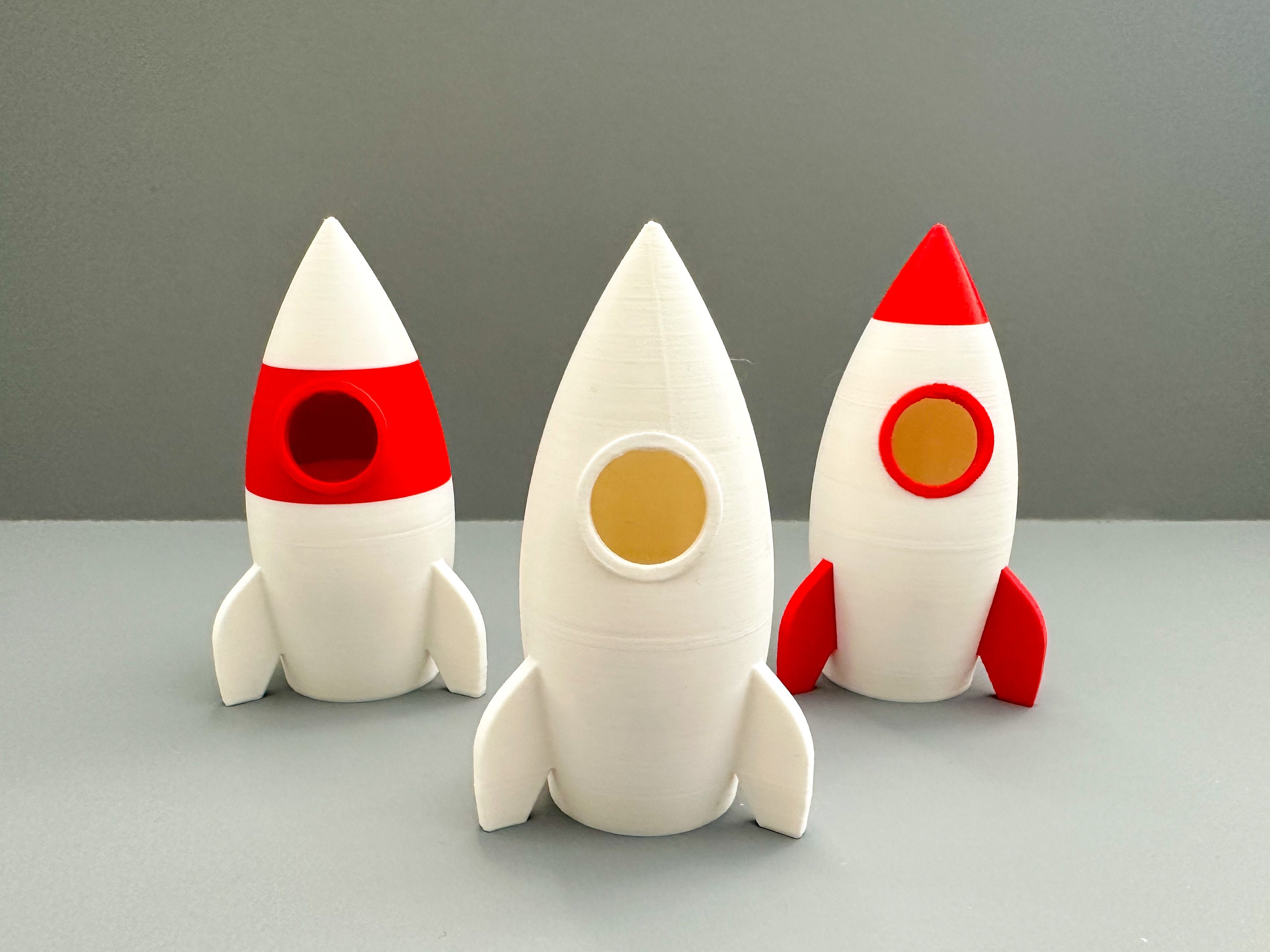 Rocket With Booster - STL File for 3D Printing - Etsy