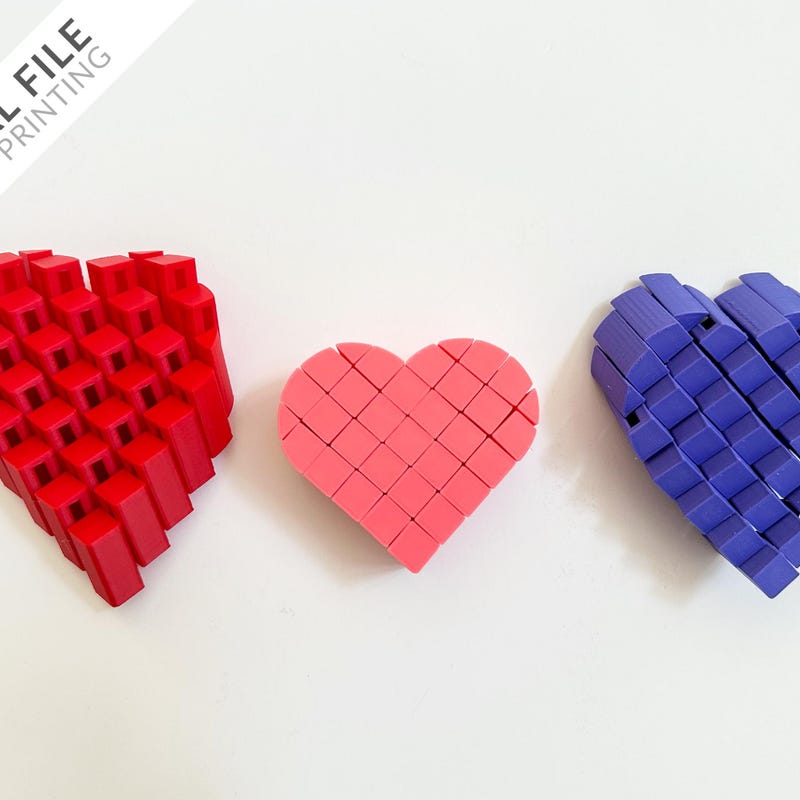 Heart Fidget Toy 3d Print - Etsy