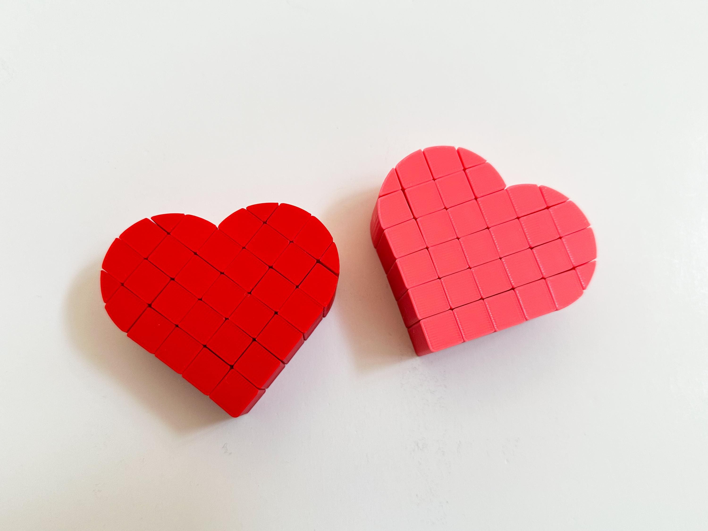 Heart Pixel Fidget - STL File for 3D Printing - Etsy