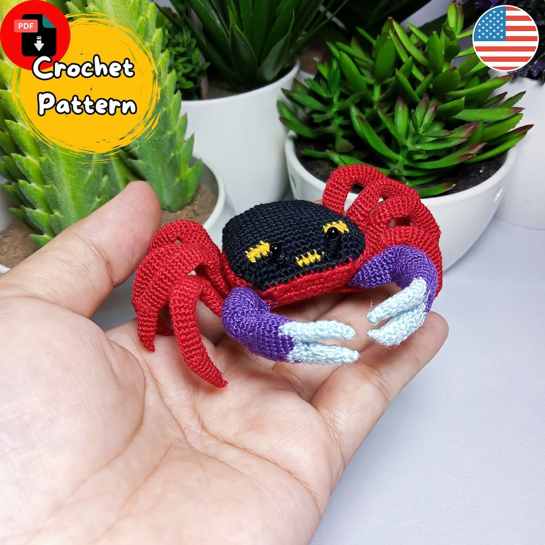 Moon Crab Crochet Pattern, Crochet Pattern Amigurumi, Printable PDF ...
